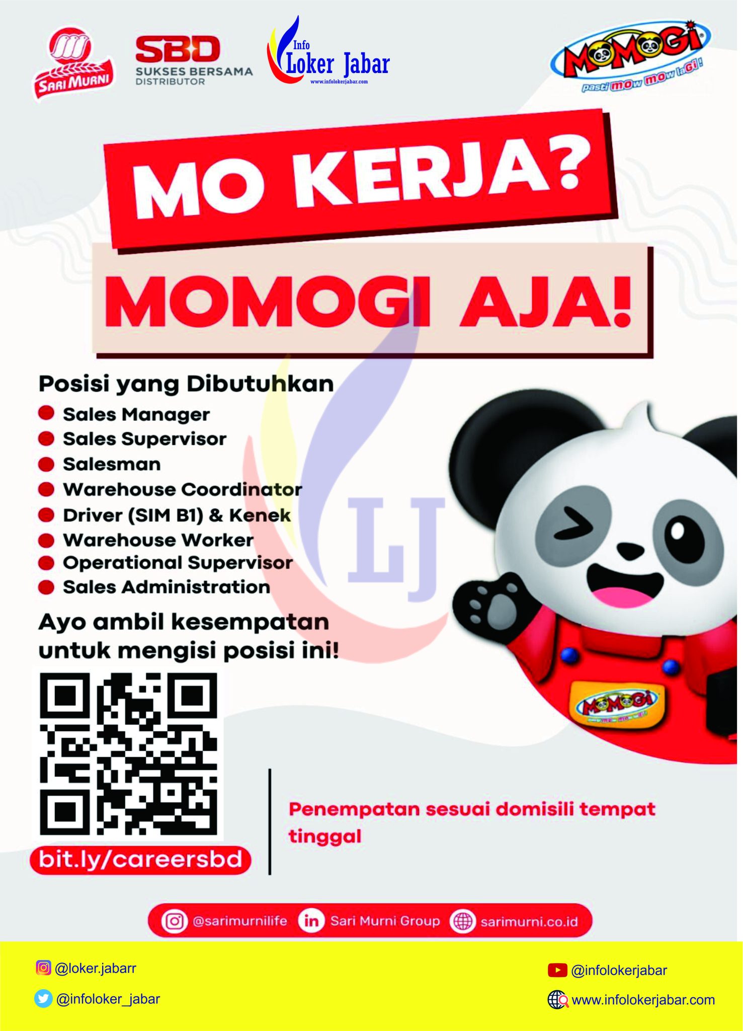 Open Recruitment Momogi Mei 2024 - LOKER JABAR